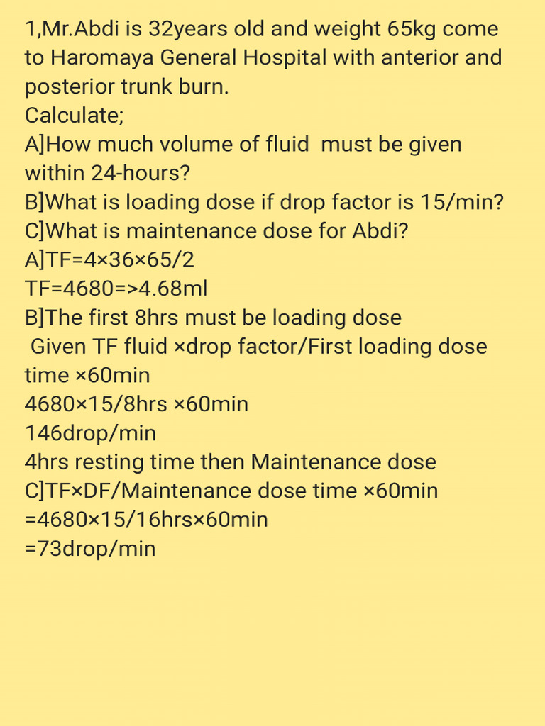 Fluid Calculations | PDF