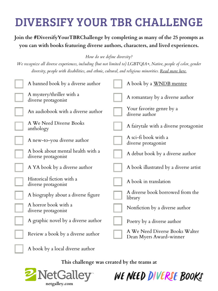 Diversify Your TBR Challenge | PDF | Books | The Arts