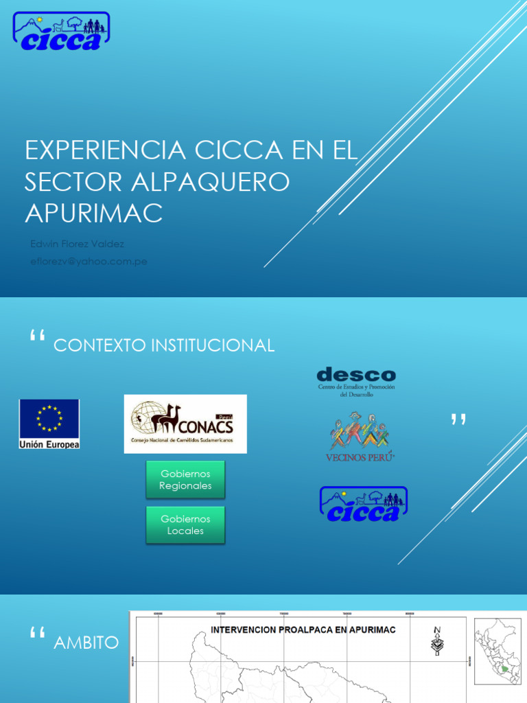 Experiencia CICCA - Edwin Florez | PDF