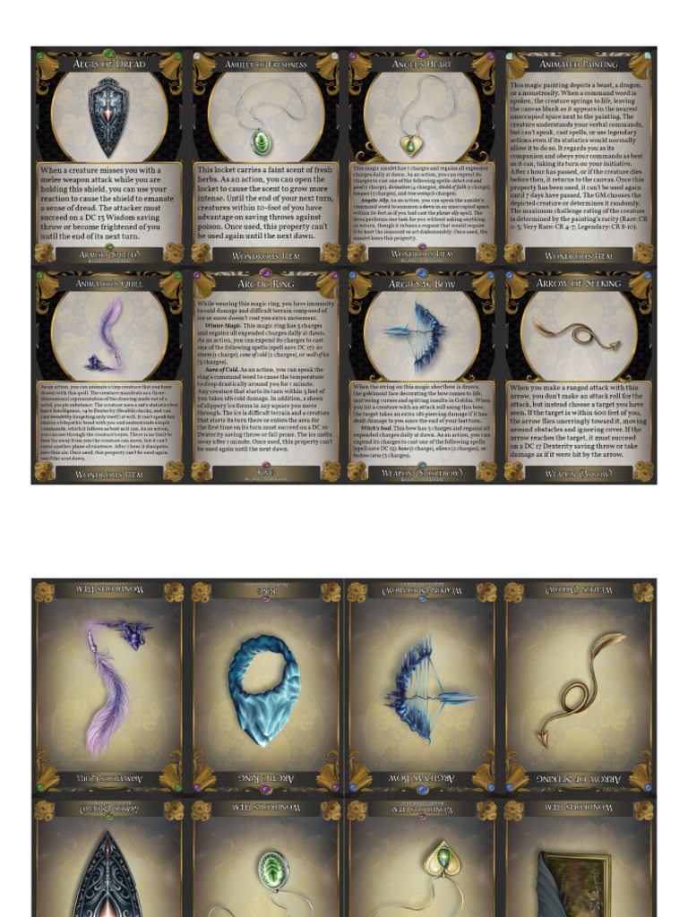 Item Cards (Print Ready, Letter) | PDF