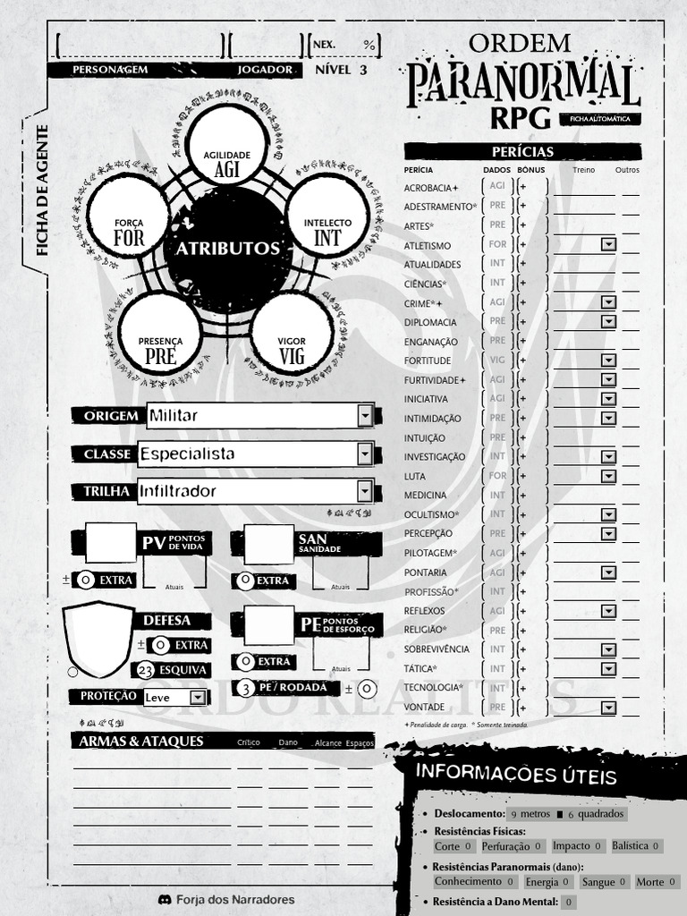 Ficha Nathaniel Cole Carter | PDF