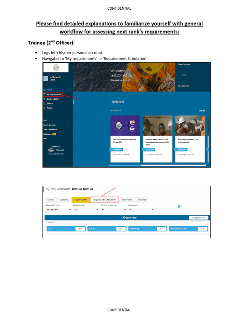 Instructions - how to perform onboard assessments for simulated (next ...