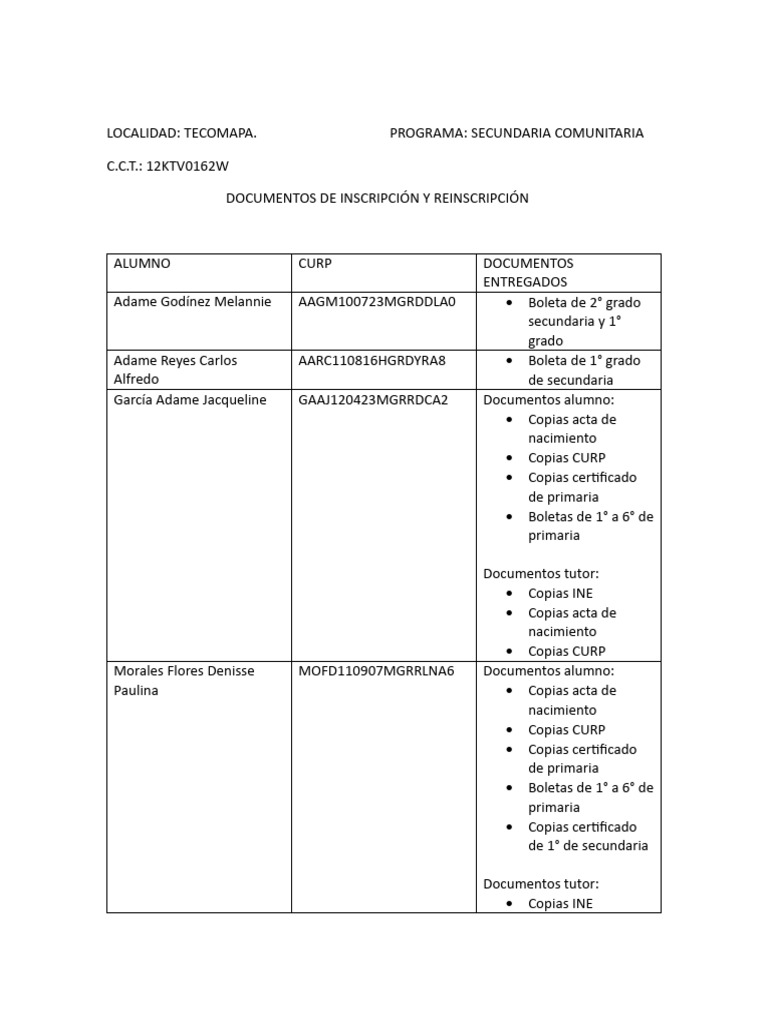 Documento Ingreso | PDF