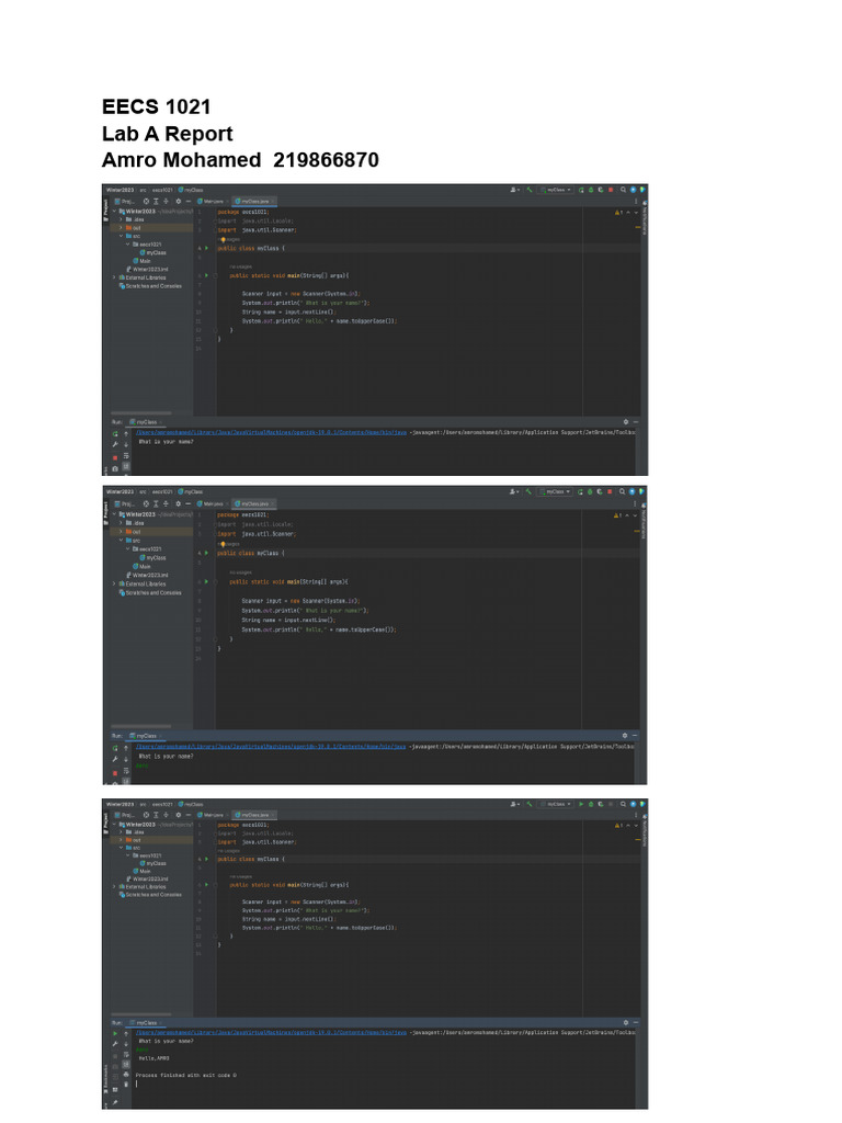 EECS 1021 Lab A | PDF