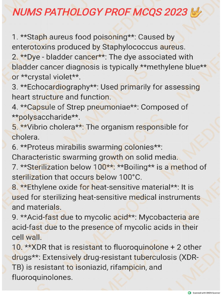 Pathology Mcqs 2023 ? | PDF