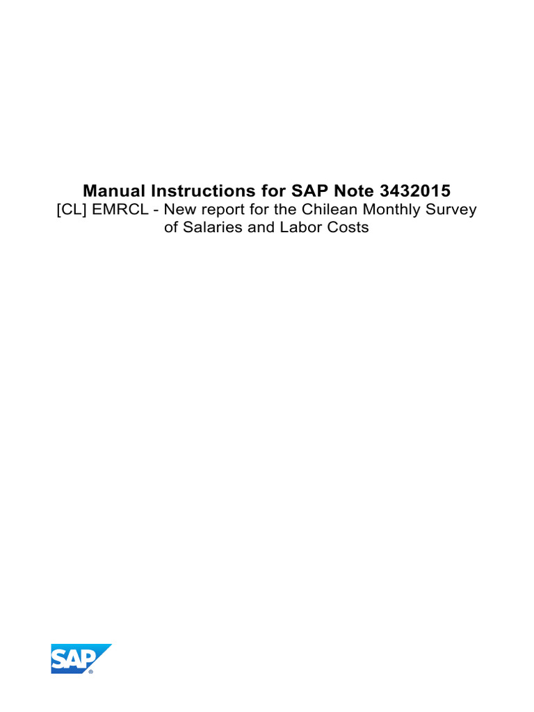 Manual Instructions For SAP Note 3432015 | PDF | Computer Science ...