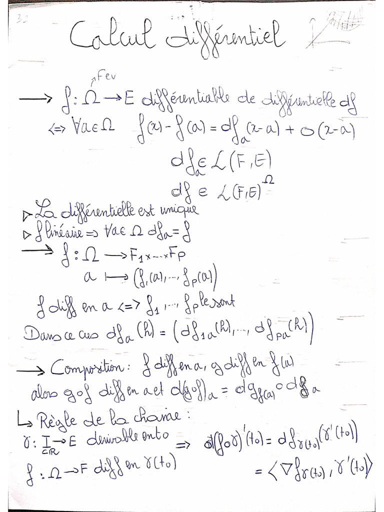 Calcul differentiel | PDF
