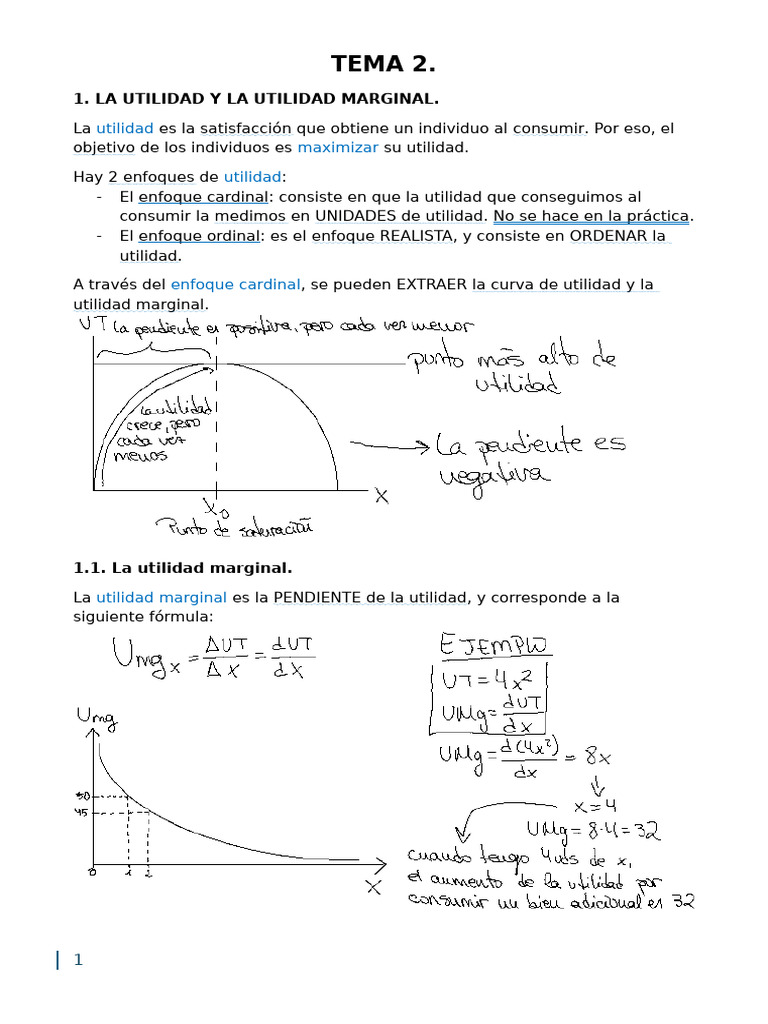 Tema 2 - la función de demanda | PDF | Elasticidad (economía) | Oferta ...