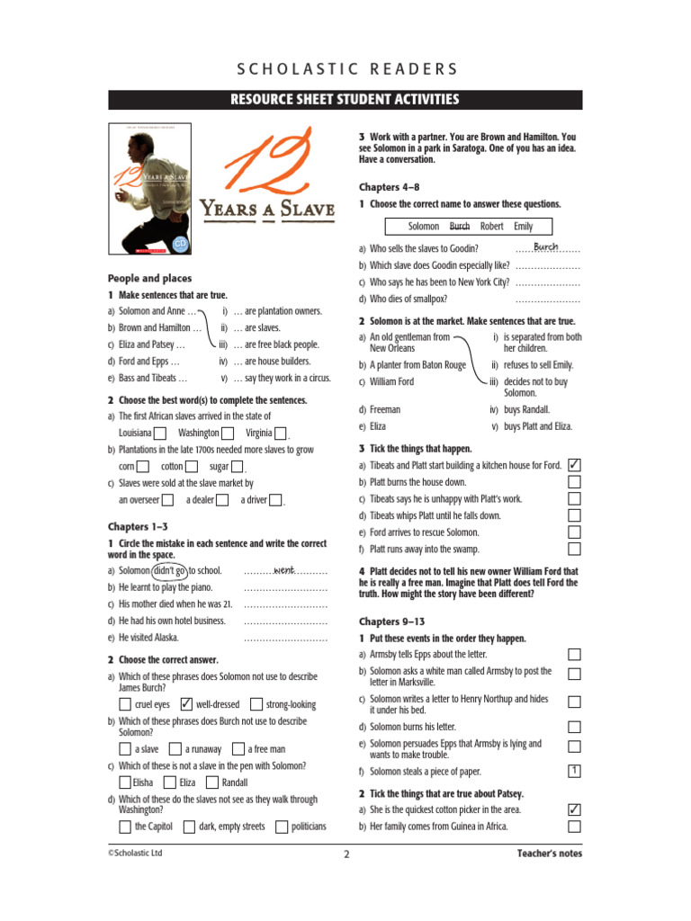 12 Years a Slave PDF | PDF