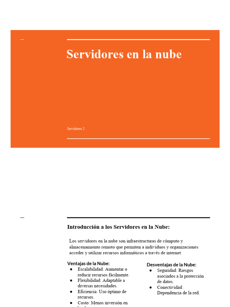 Servidores en La Nube | PDF | Computación en la nube | Servicios web de Amazon