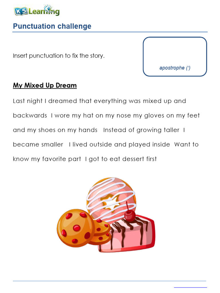 Grade 2 Punctuation A | PDF