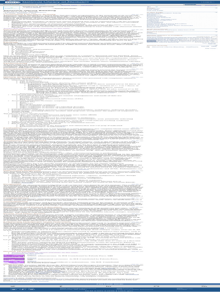 Abnormal Uterine Bleeding - StatPearls - NCBI Bookshelf | PDF | Menstrual Cycle | Medicine