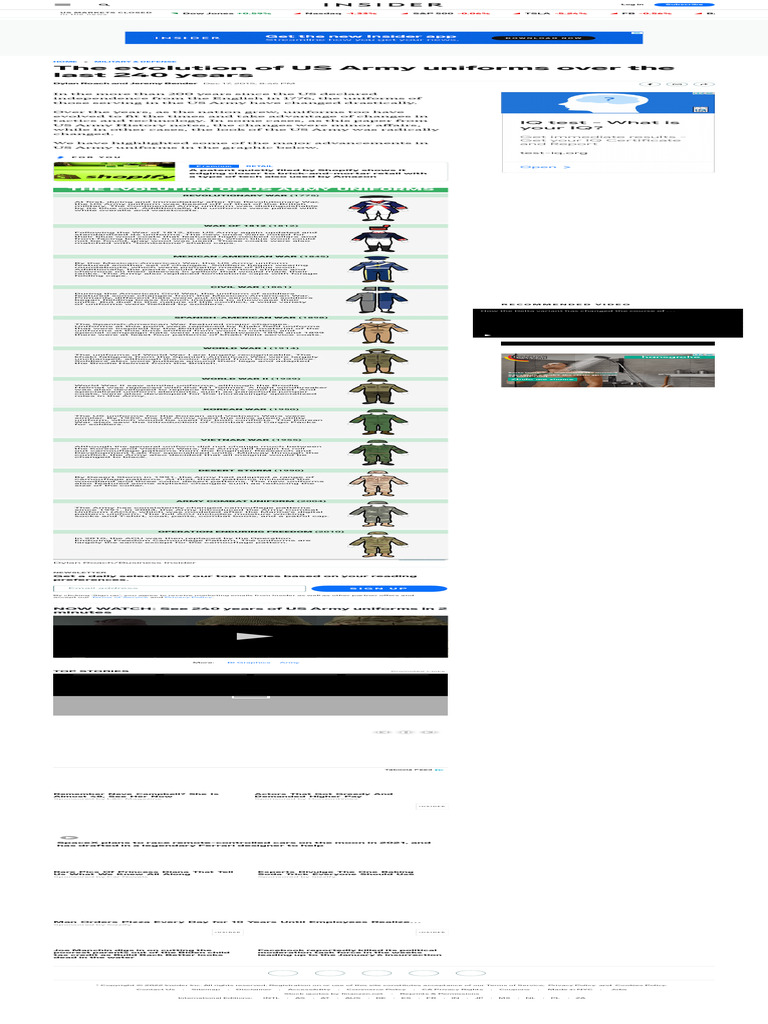 Evolution of US Army Uniforms 11 | PDF