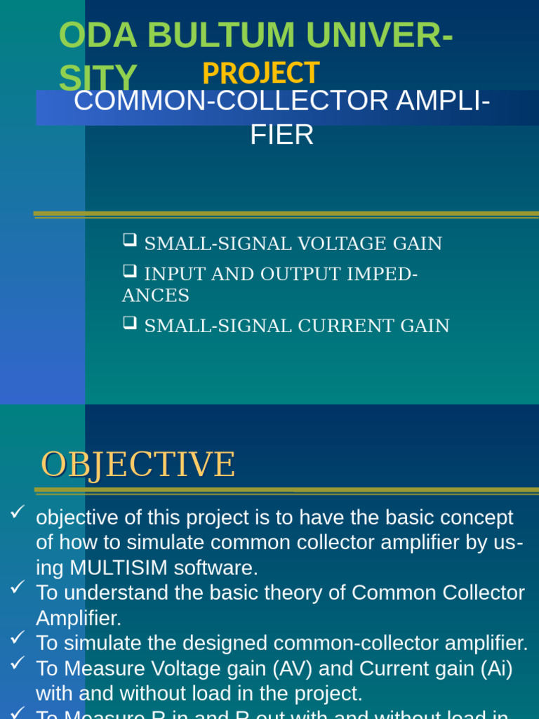 Project CC-Amplifier (1) | PDF | Amplifier | Computer Engineering
