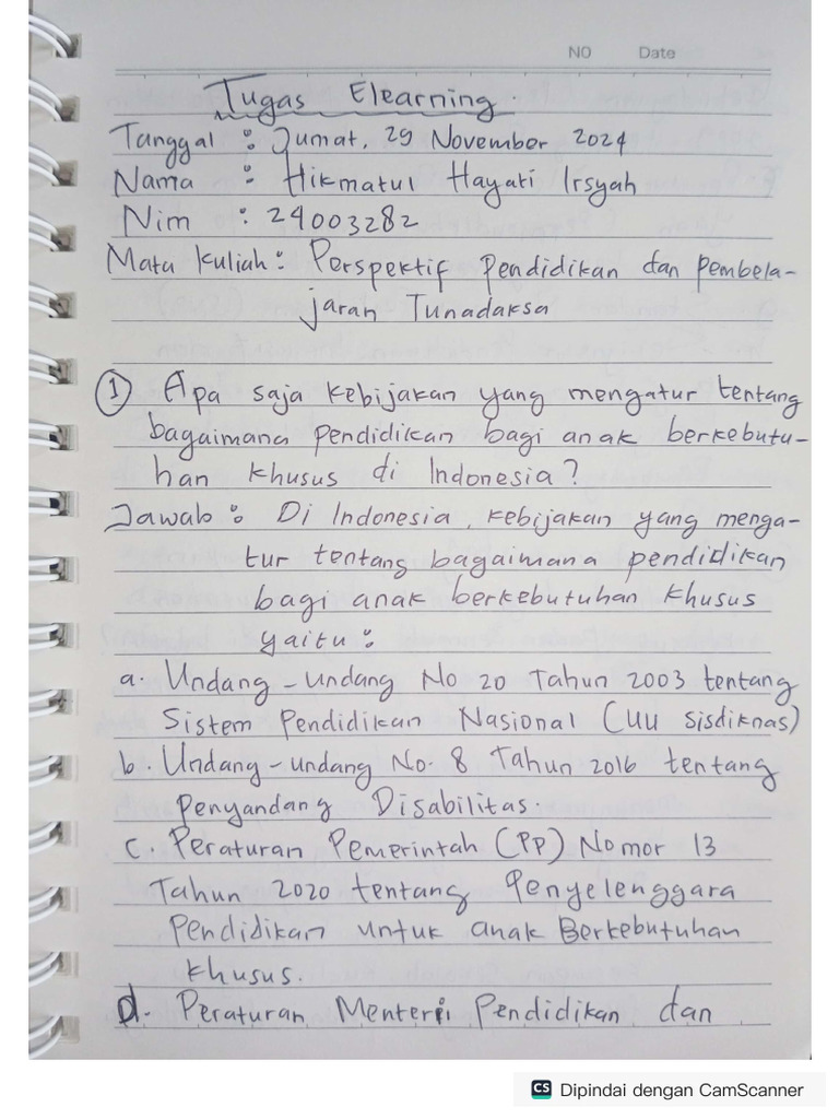 Tugas E-Learning Pertemuan 9 | PDF