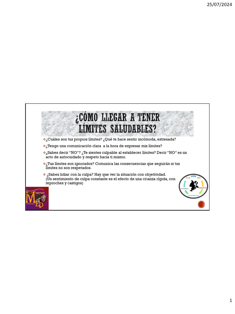 Límites Saludables | PDF