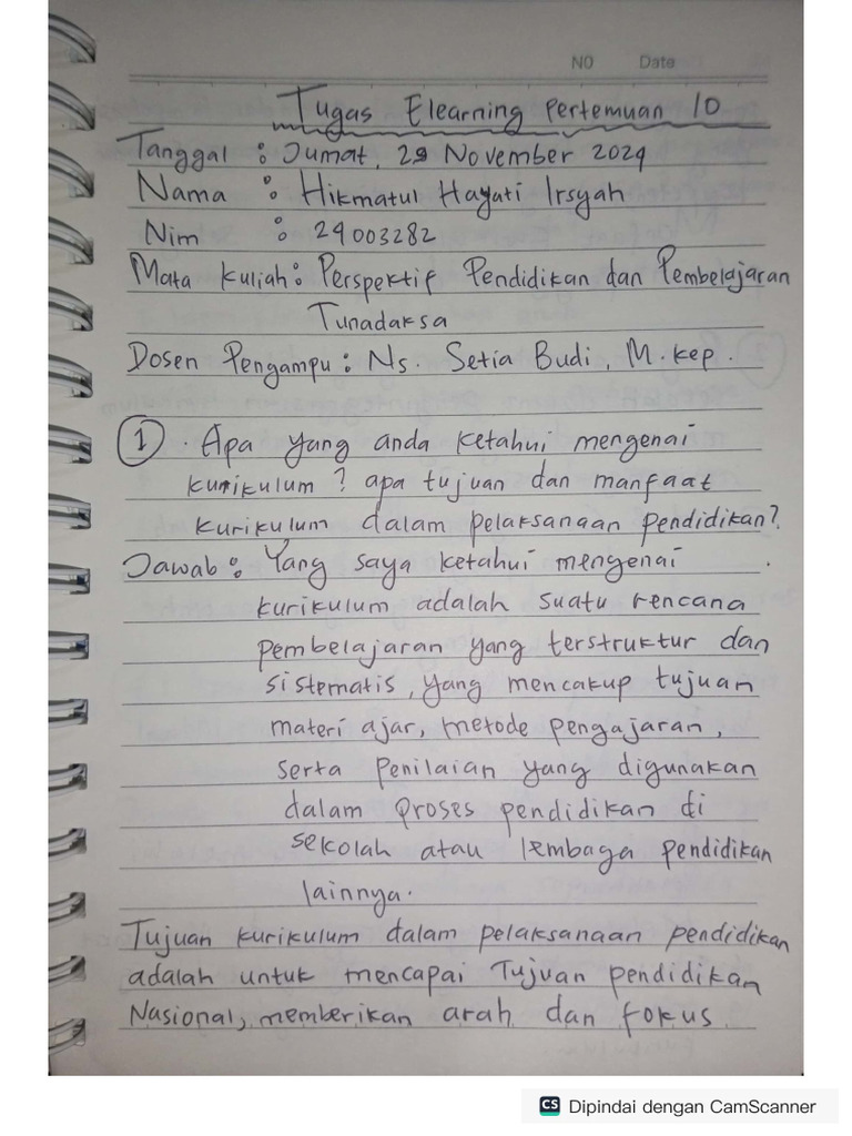 Tugas E-learning Pertemuan 10 | PDF