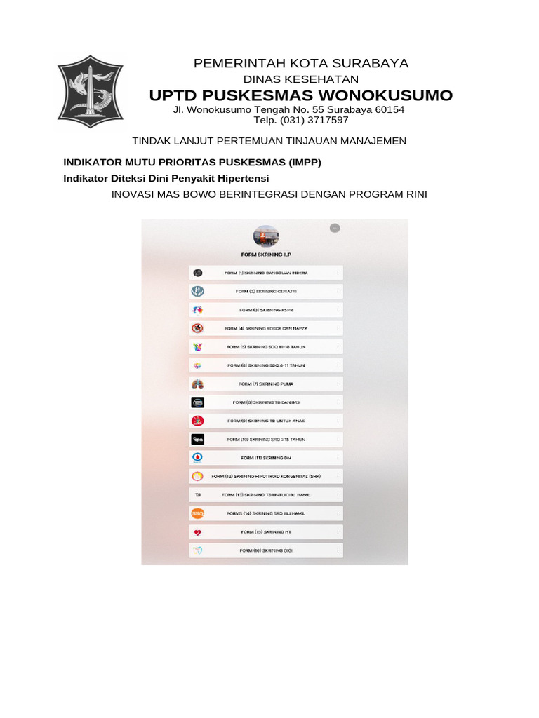 Tindak Lanjut RTM | PDF