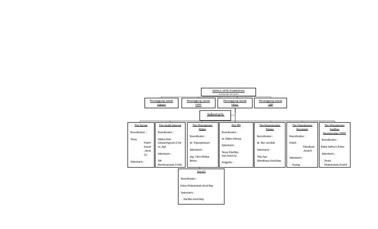Struktur Organisasi 2024 | PDF
