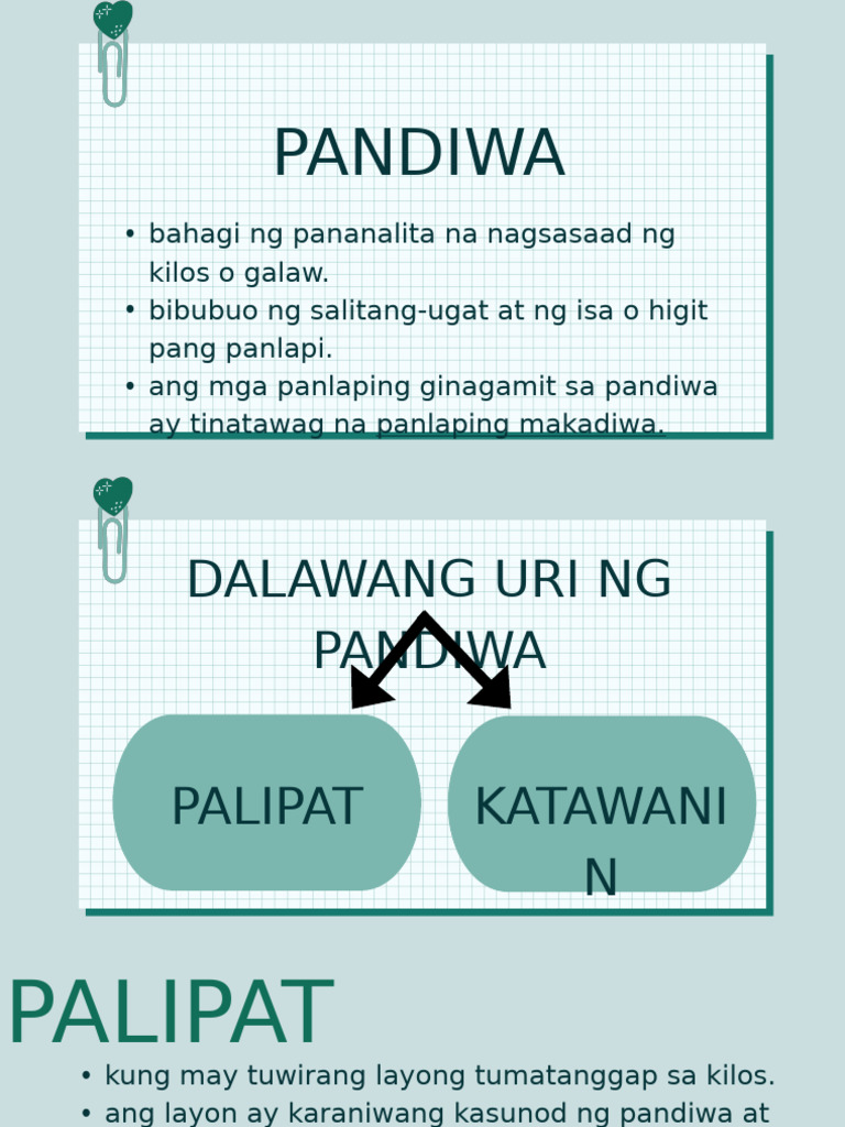 Filipino presentation ( Pandiwa ) | PDF