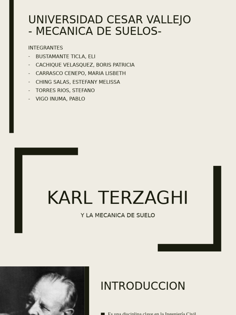 TERZAGHI | PDF | Ciencias de la Tierra | Ingeniero civil