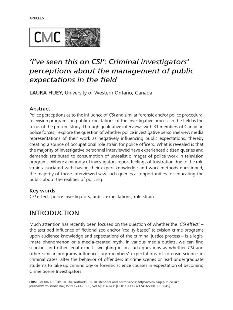Huey CSI | PDF | Forensic Science | Detective