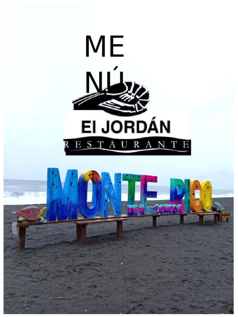 Portada Menu Jordan | PDF