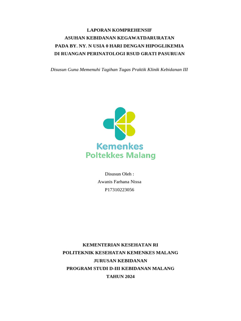 Kompre by Ny Novi Hipoglikemia | PDF