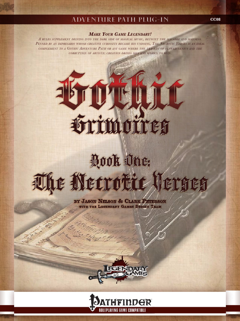 CC08 - Gothic Grimoires Book 1 - The Necrotic Verses | PDF | Copyright ...