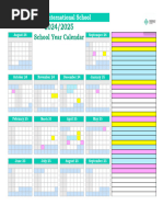 LBSS Purple Gold Calendar 2024-25 | PDF | Entertainment Events ...