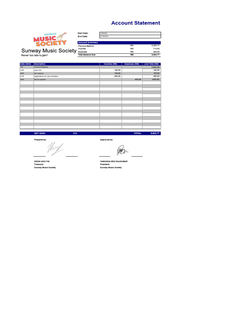 Account Statement Template.xlsx - Sheet1 (4) | PDF