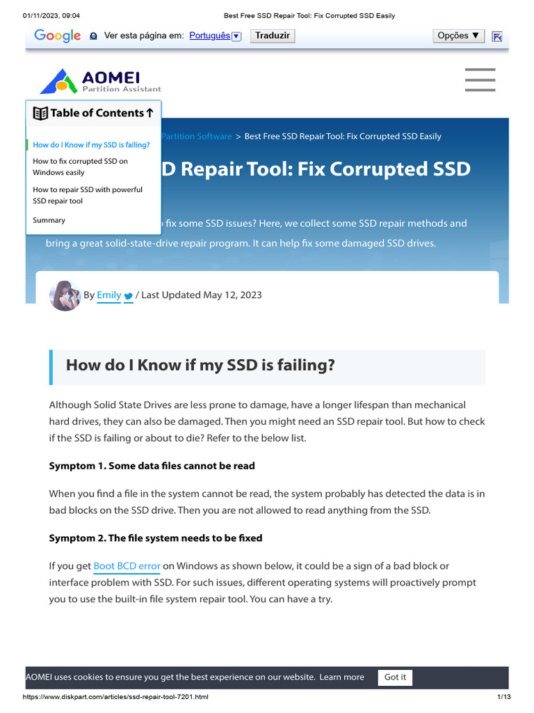 Best Free SSD Repair Tool - Fix Corrupted SSD Easily | PDF | Solid ...
