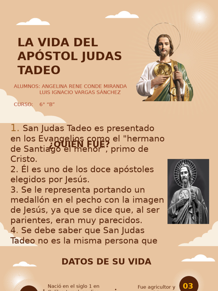La Vida Del Apóstol San Judas Tadeo | PDF