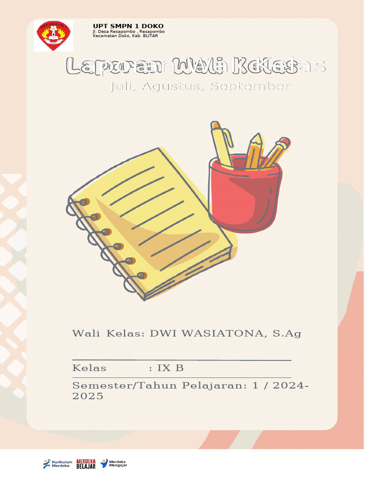 LAPORAN Wali Kelas B Dar | PDF