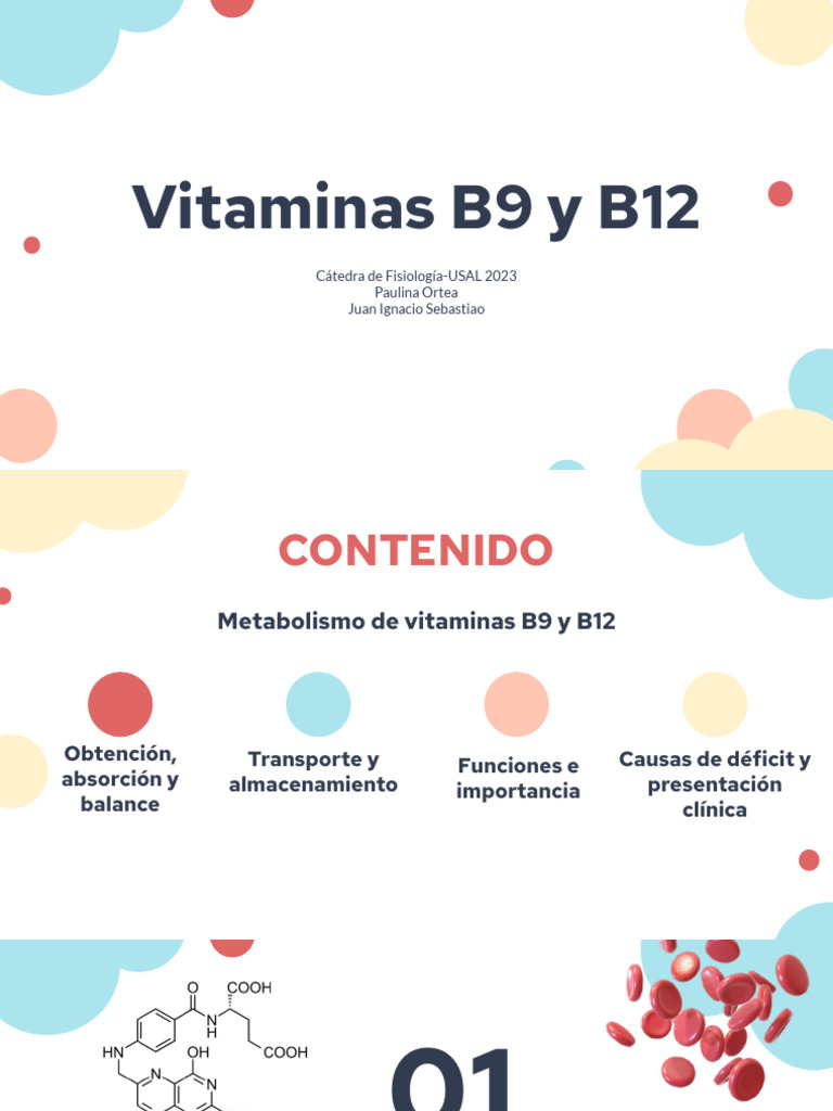 Vitaminas B9 y B12 | PDF | Vitamina B12