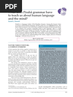 The Pirahã Language | PDF | Linguistics | Tone (Linguistics)