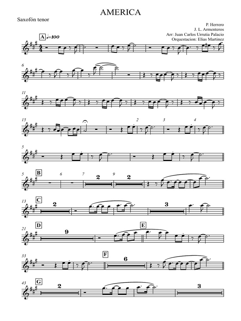 America Sax Bueno | PDF