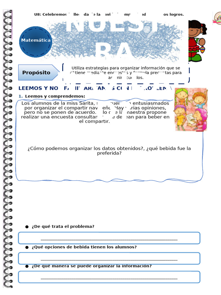 U8-Ficha-D4-Mat-Cómo Será Nuestra Navidad | PDF