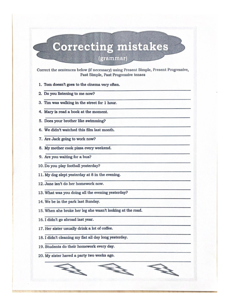 Correcting Mistakes | PDF