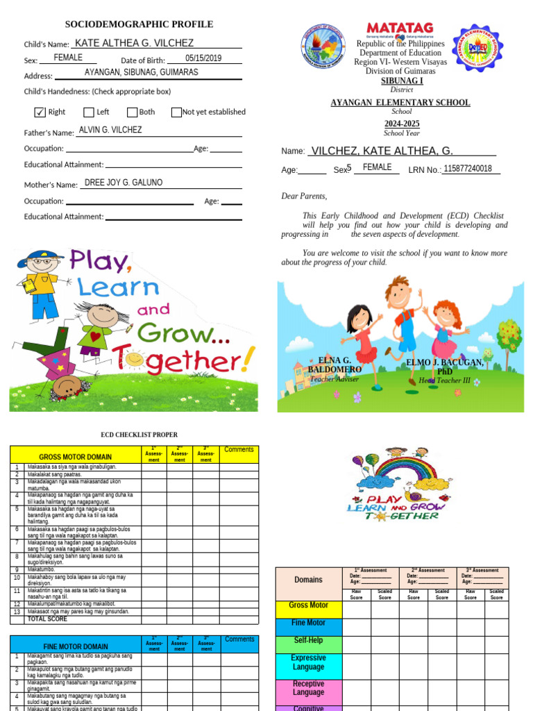 2023-2024-ECD-Checklist (1) | PDF