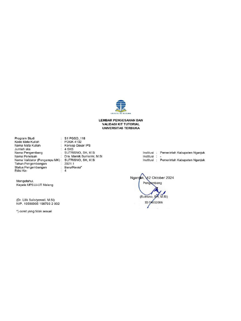 RAT - SAT - KONSEP DASAR IPS - Final | PDF