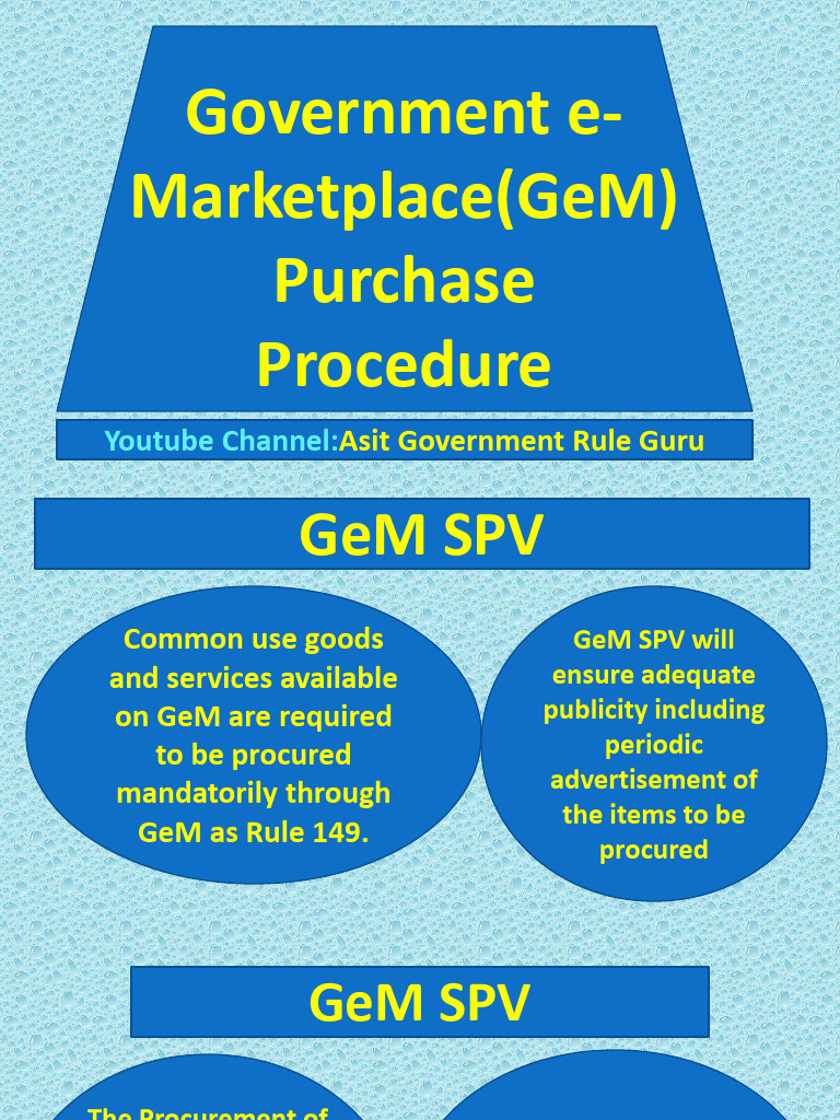 GeM Purchase Procedure | PDF | Auction
