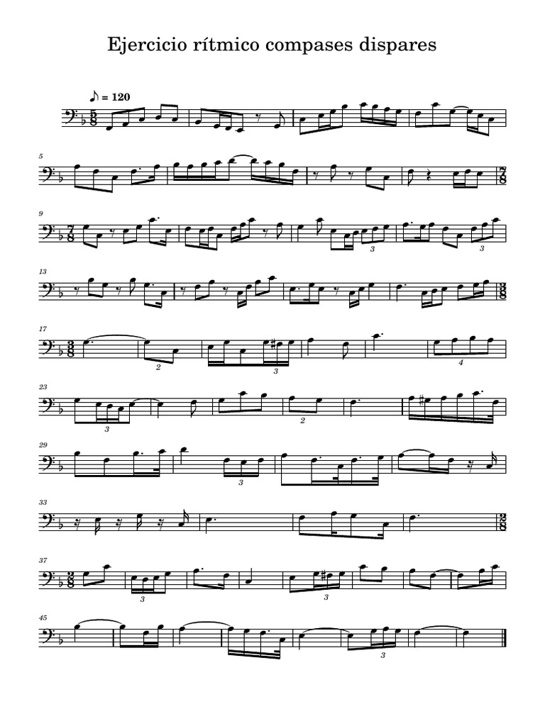 Ritmo 2º Profesional Compases Dispares | PDF