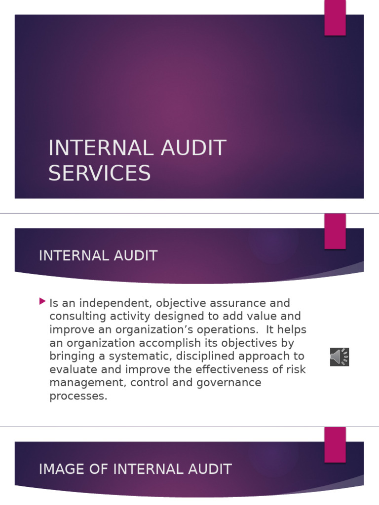 Internal Audit Services | PDF | Internal Audit | Audit