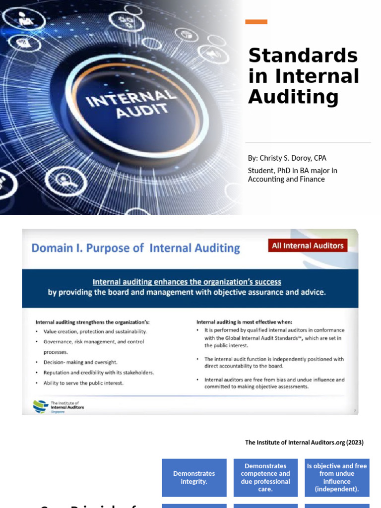 Standards in Internal Auditing | PDF | Internal Audit | Audit