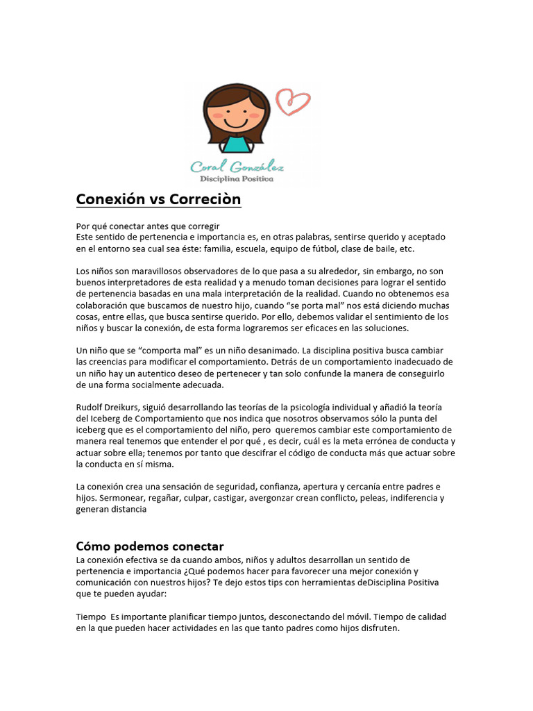 2.conexion Vs Correciòn | PDF | Comportamiento | Conceptos psicologicos