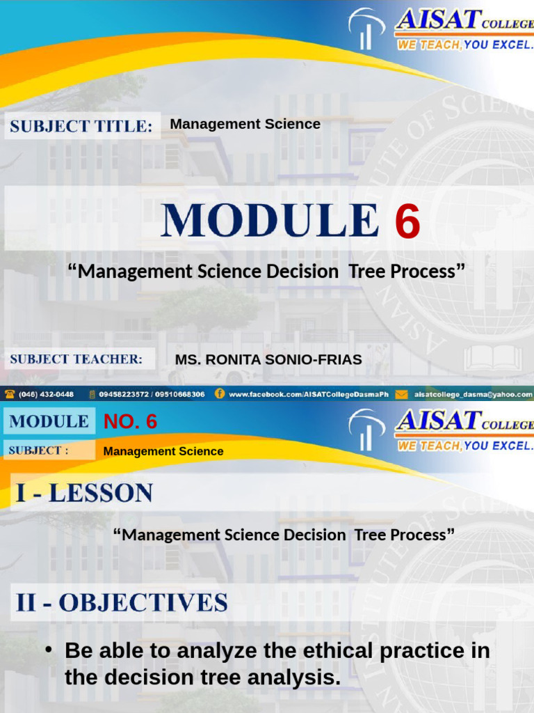 Copy of SRF Module6 MS | PDF | Decision Making | Group Decision Making