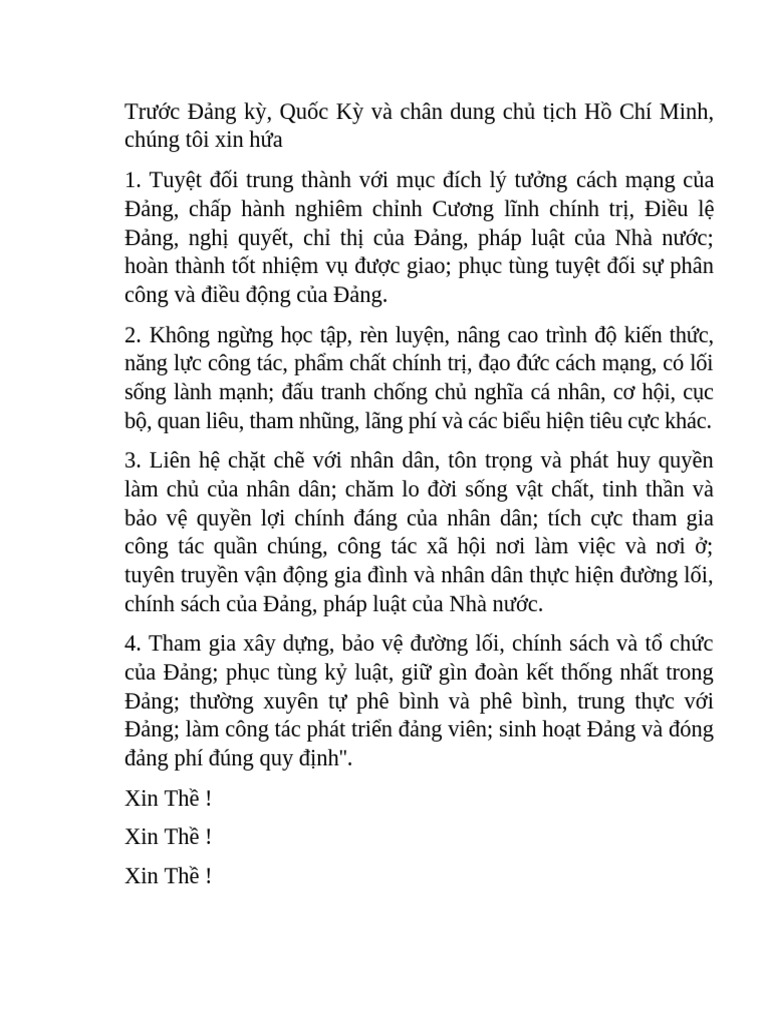 Tuyen The Dang Vien Moi | PDF