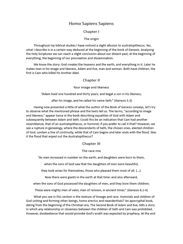 Homo Sapiens Sapiens (English) | PDF | Satan | Tetragrammaton