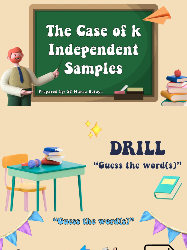 The Case of k Independent Samples (cont.) | PDF | Evaluation Methods ...